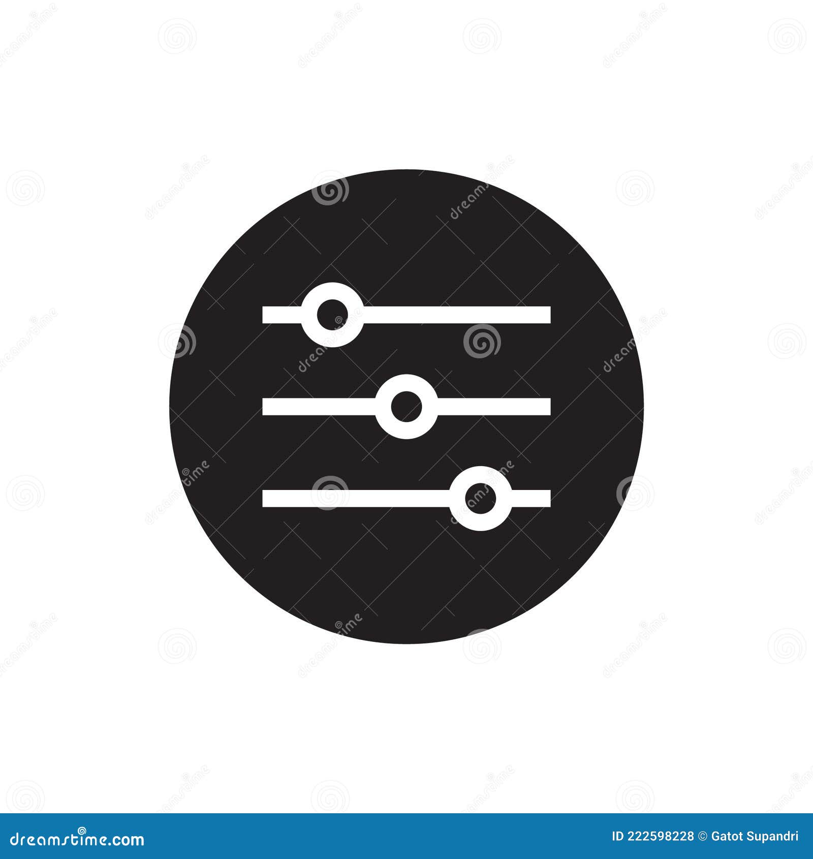 Tone Control Icon Vector Logo Design Template Stock Vector ...