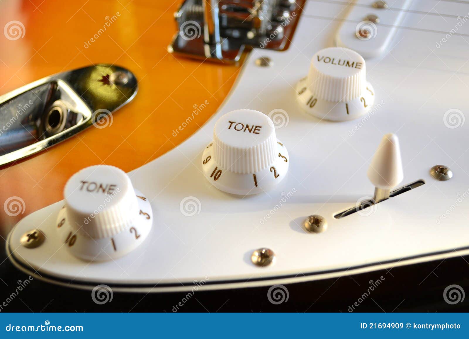Tone and volume knobs stock image. Image of instrument - 21694909