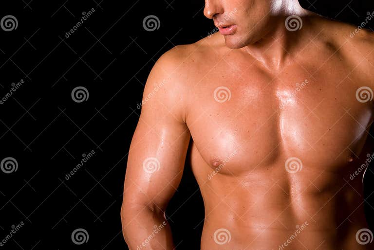 Toned chest. stock image. Image of bodybuilding, physical - 4765443