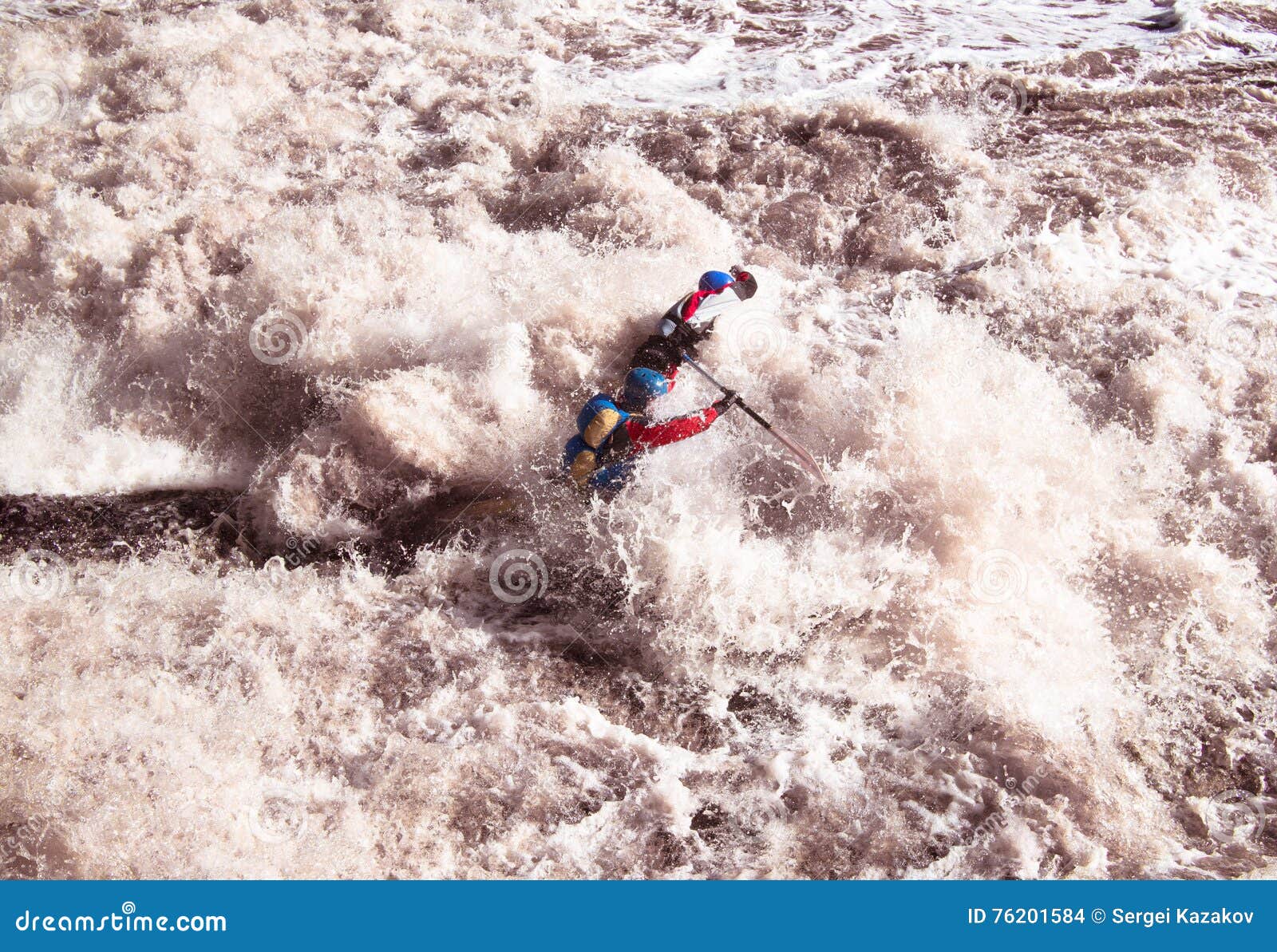 Toned Image Team People Struggling with the River Stock Photo - Image ...