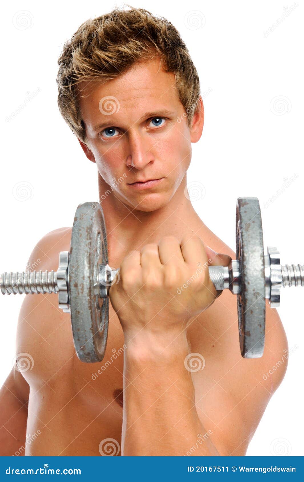 Toned man working out stock image. Image of muscular - 20167511