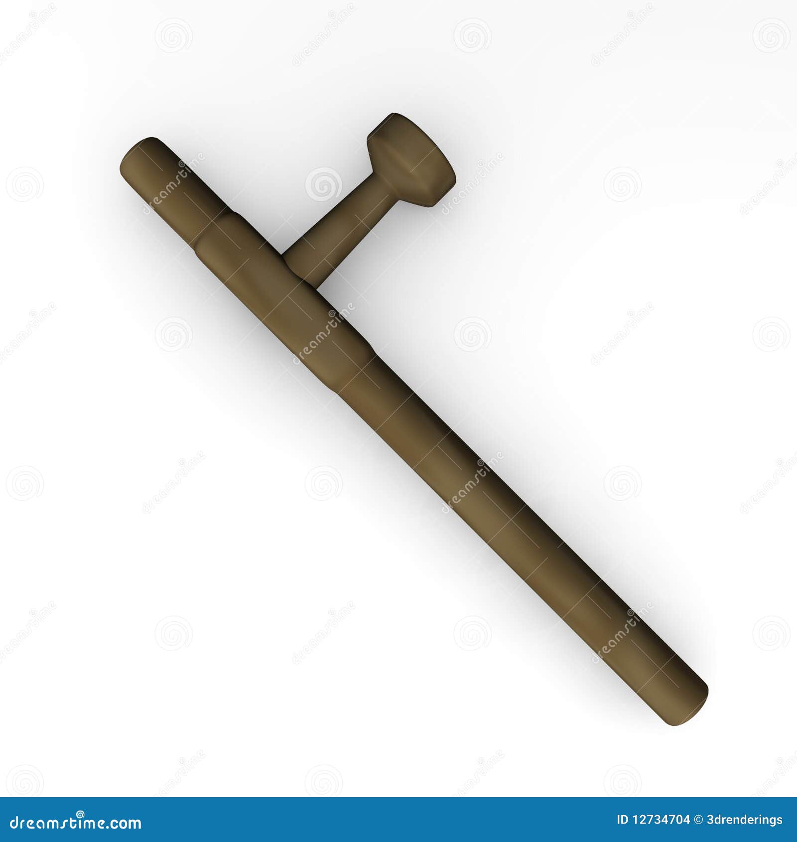 Tonfa stock illustration. Illustration of blade, kama - 12734704