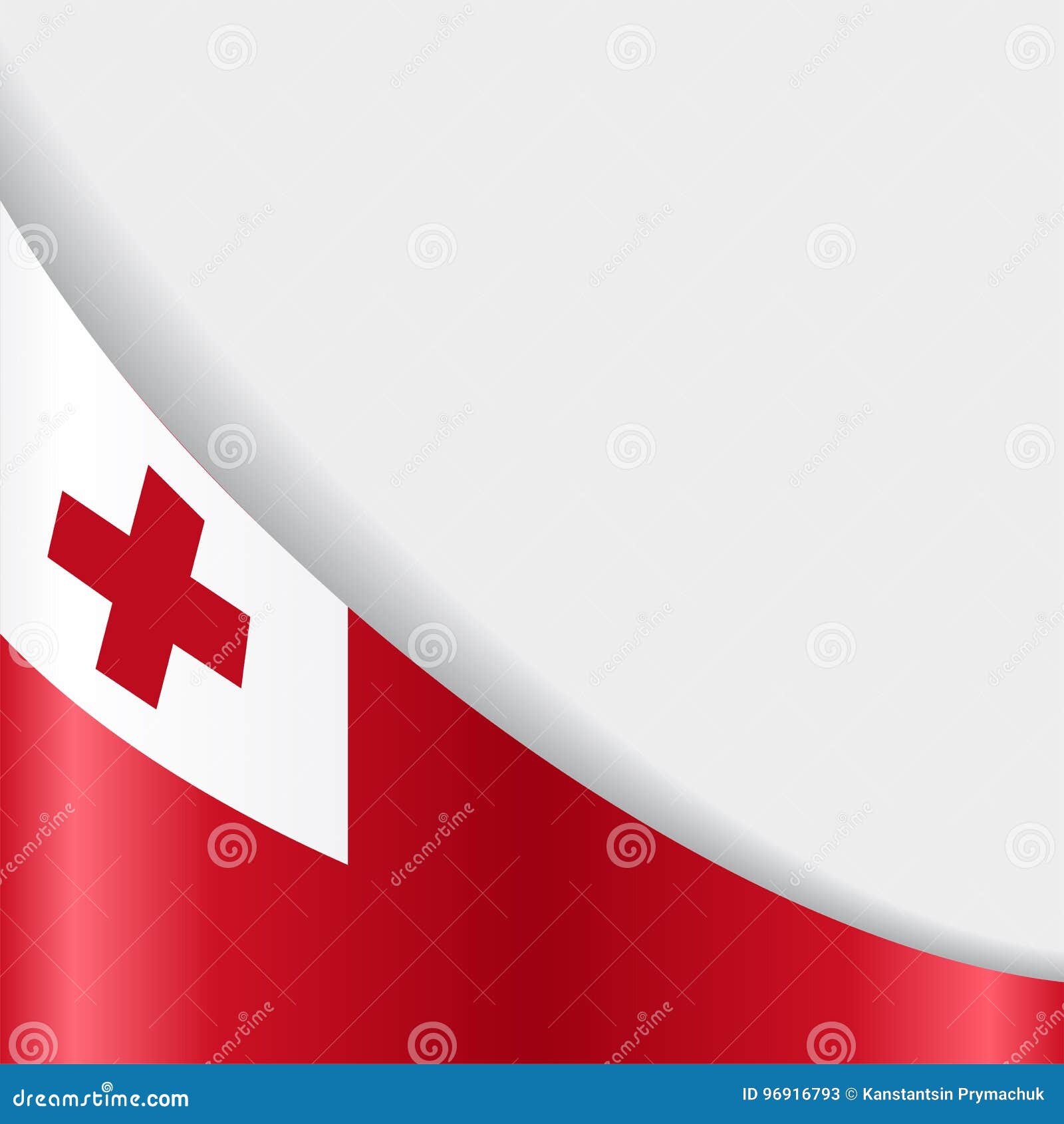 Tonga Flag Background. Vector Illustration. Stock Vector - Illustration ...