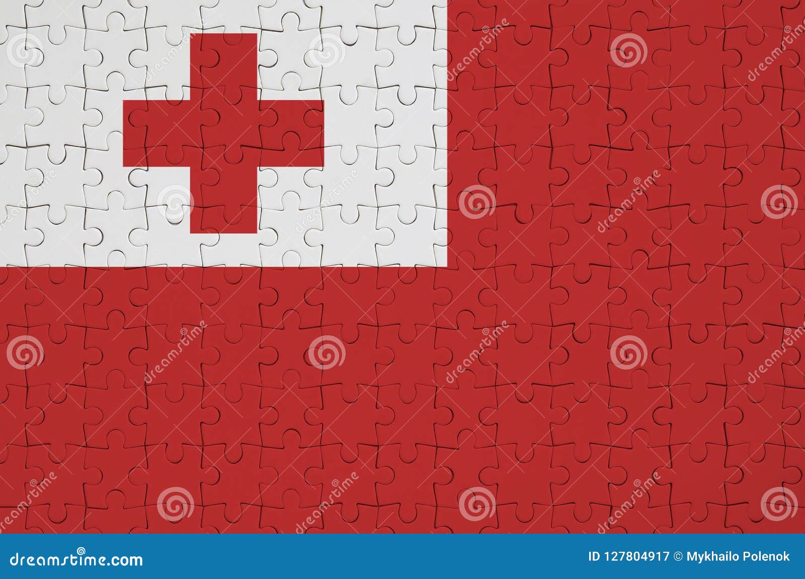 Tonga Flag is Depicted on a Folded Puzzle Stock Illustration ... Tonga Flag is Depicted on a Folded Puzzle Stock Illustration ...
