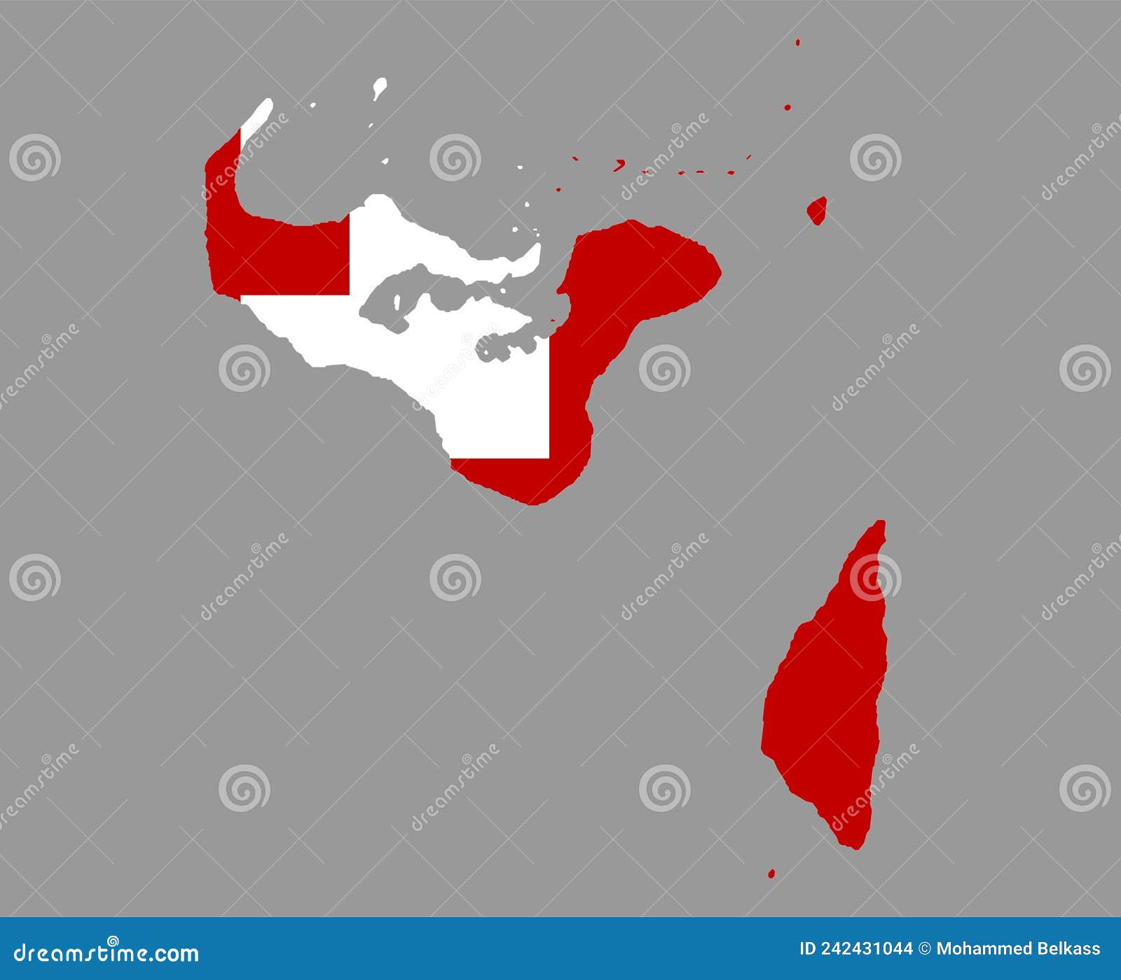 Tonga Flag National Oceania Emblem Map Icon Vector Stock Vector ...