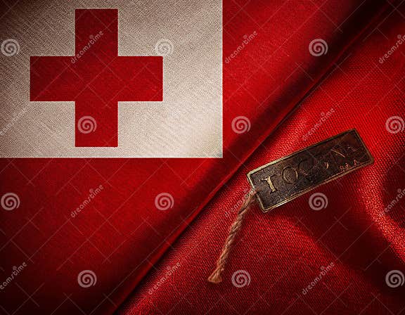 Tonga Map and Flag. stock illustration. Illustration of advertising ...
