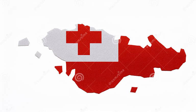 Tonga Map and Flag. stock illustration. Illustration of text - 353675281