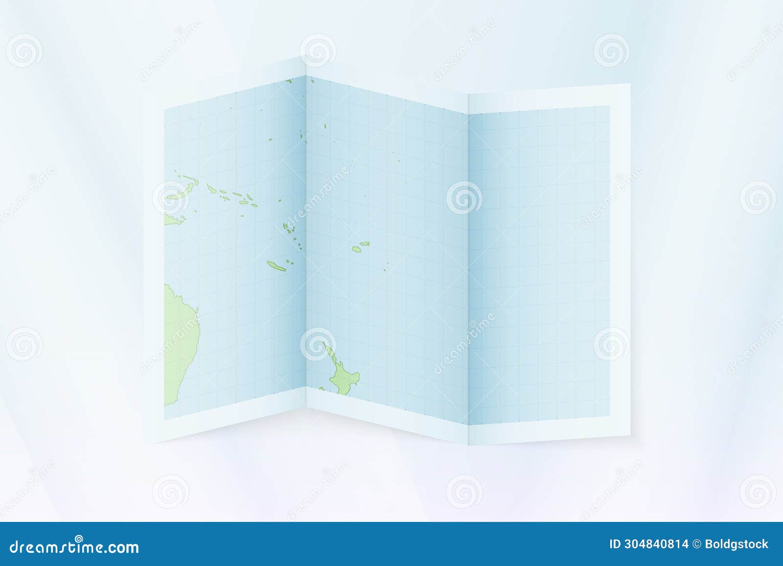 Folded Map Of Tonga In Three Different Versions Cartoon Vector ...