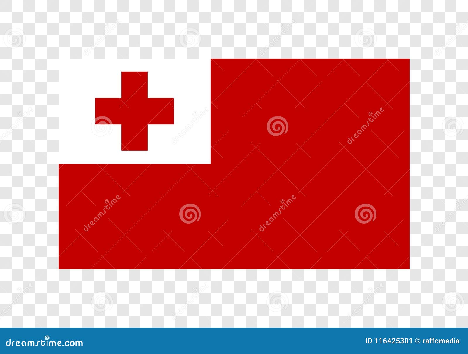 Tonga - National Flag stock illustration. Illustration of digital ...