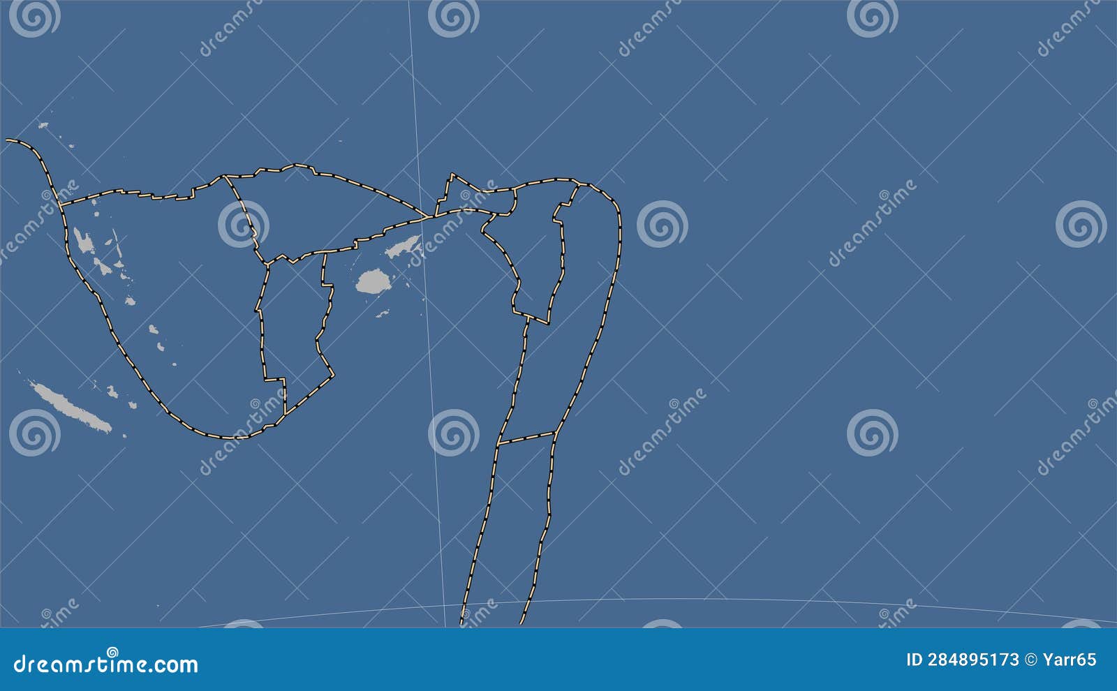Tonga Plate - Boundaries. Contour Map Stock Illustration - Illustration ...