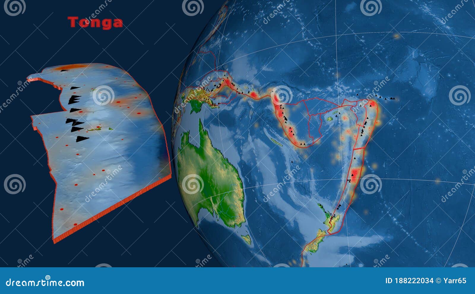 Tonga Plate Described and Presented - Physical Stock Illustration ...