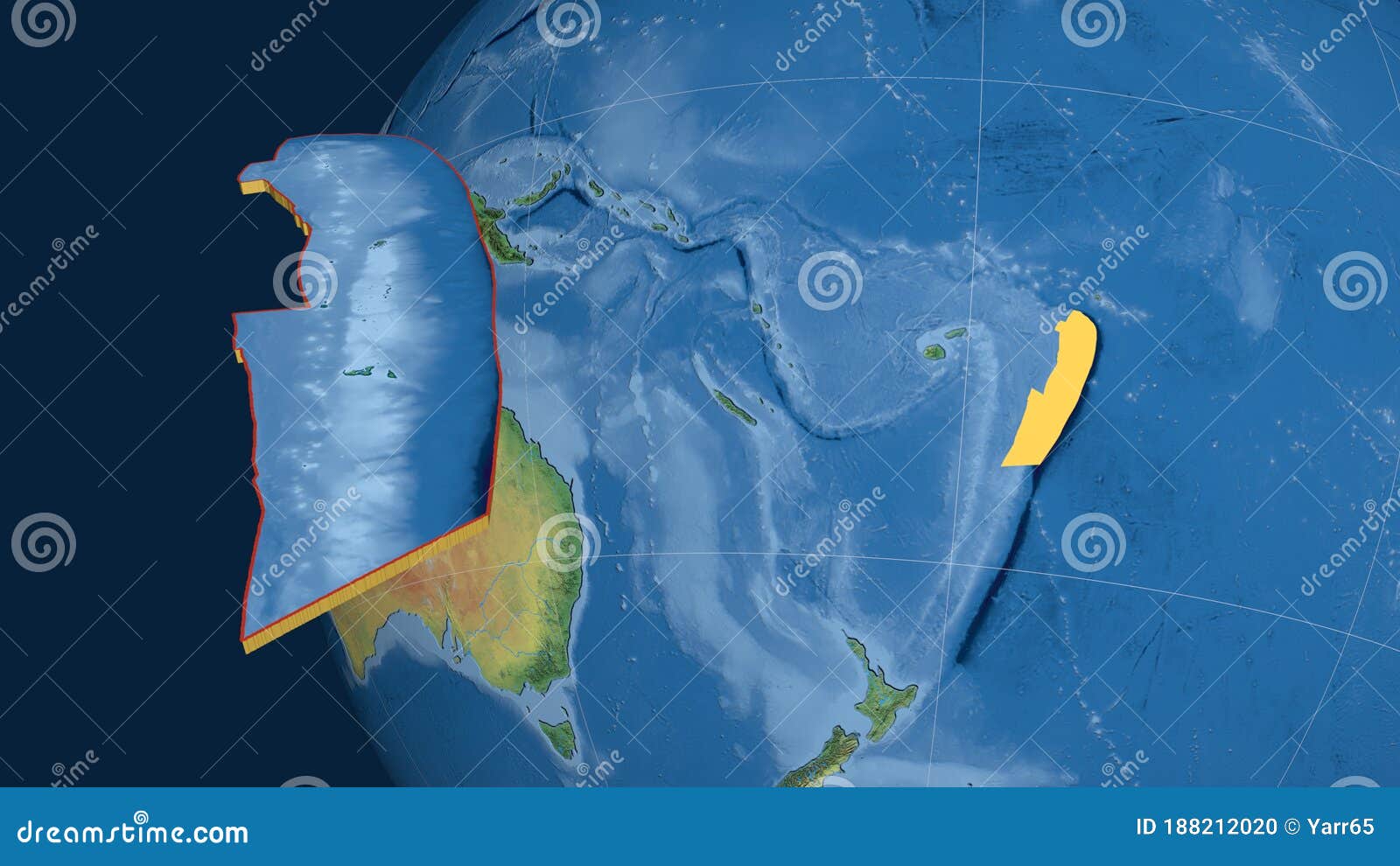 Tonga Plate Presented - Natural Earth Stock Illustration - Illustration ...