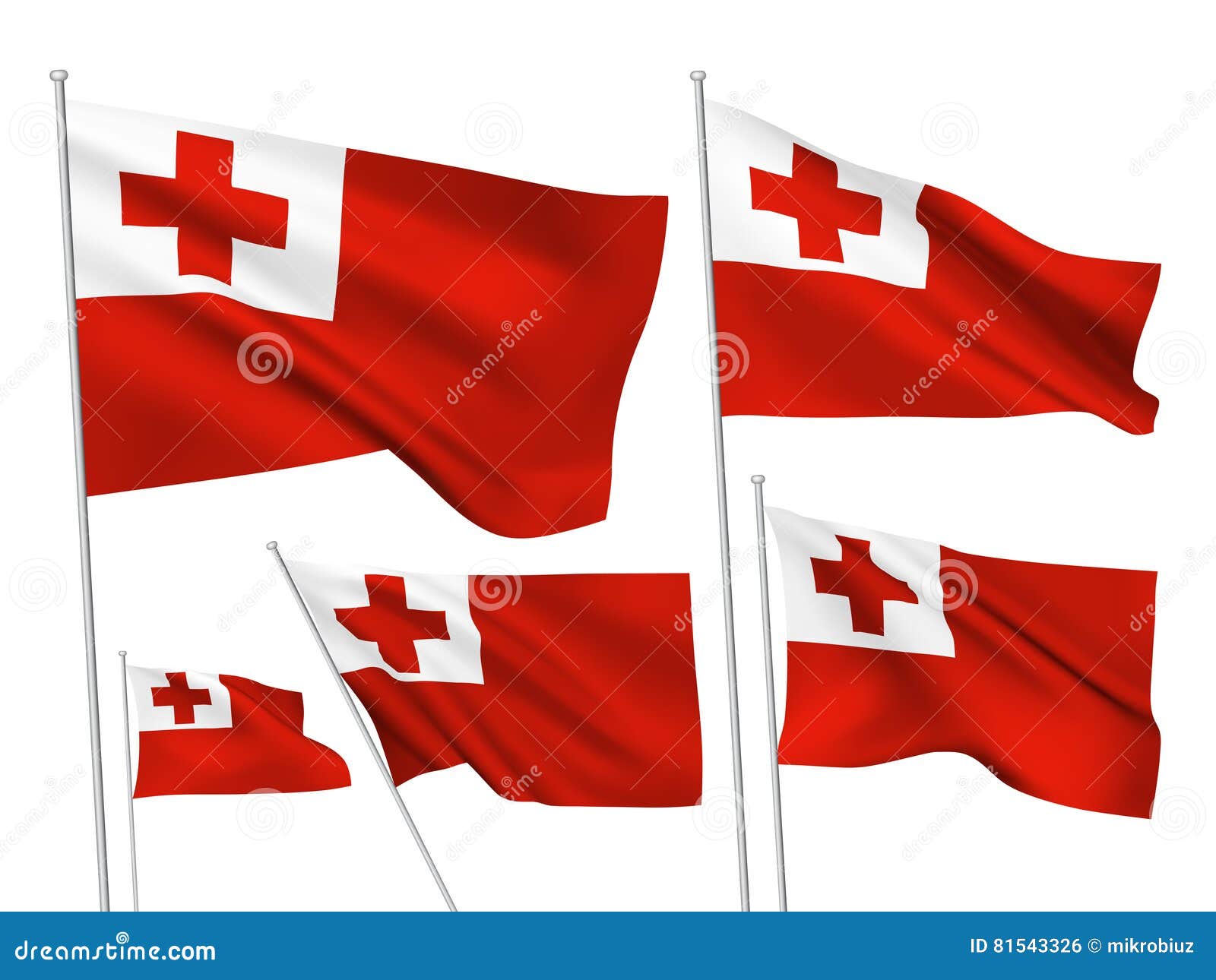 Tonga vector flags stock vector. Illustration of cross - 81543326