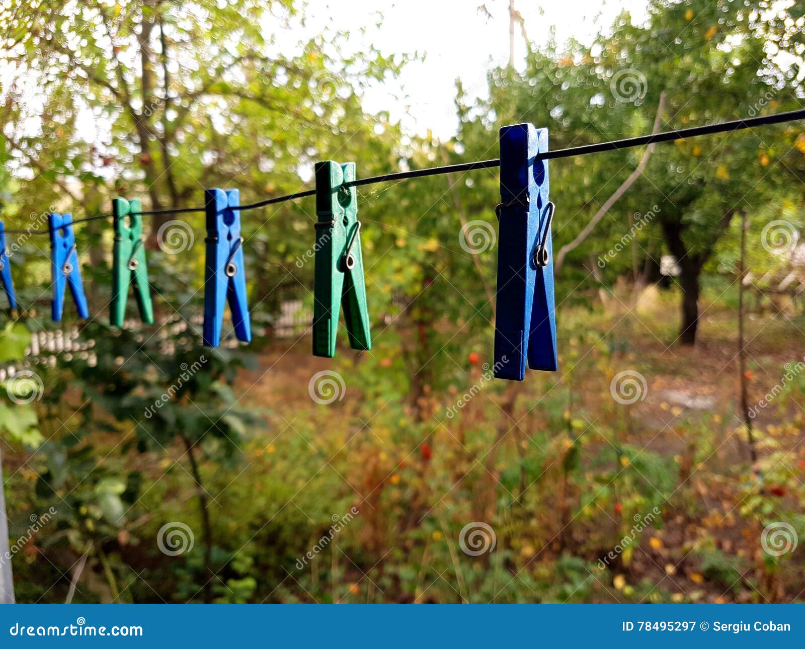 Tongs for clothes stock image. Image of tongs, colored - 78495297