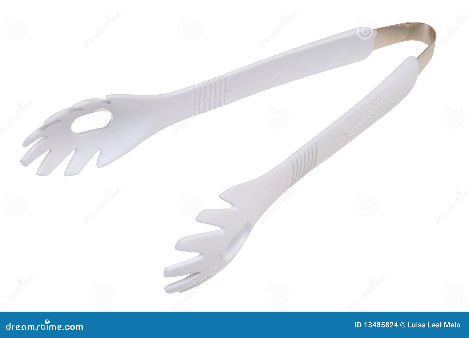 Tongs. Isolated stock photo. Image of stainless, steel - 13485824