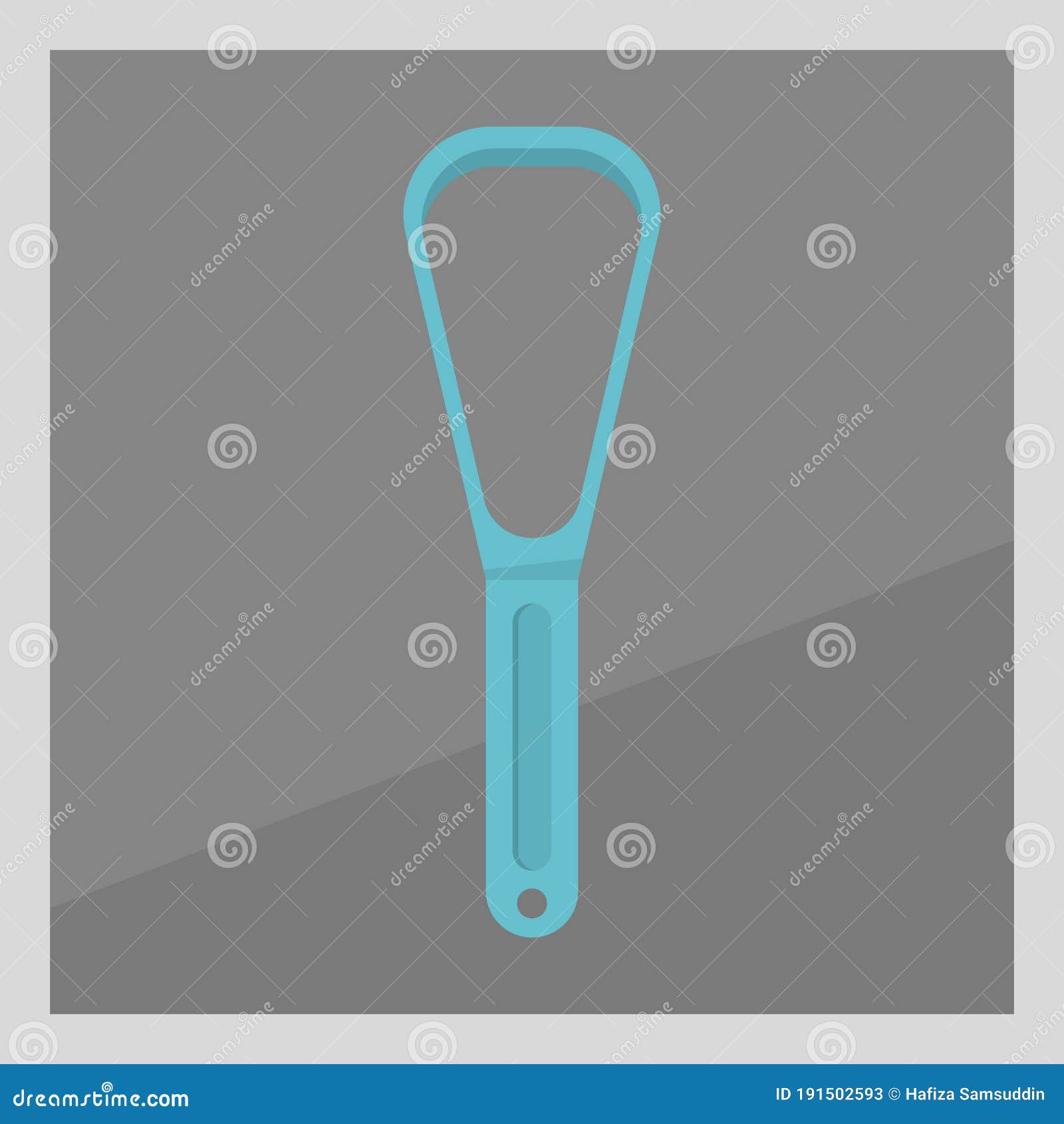 Tongue Cleaner. Vector Illustration Decorative Design Stock Vector ...