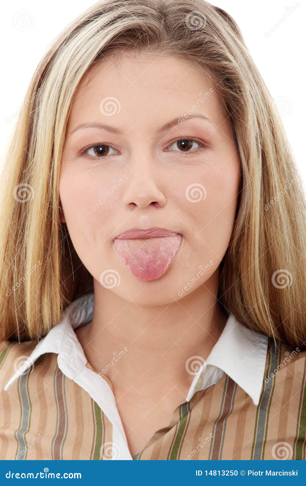 Tongue out stock photo. Image of lady, closeup, crazy - 14813250