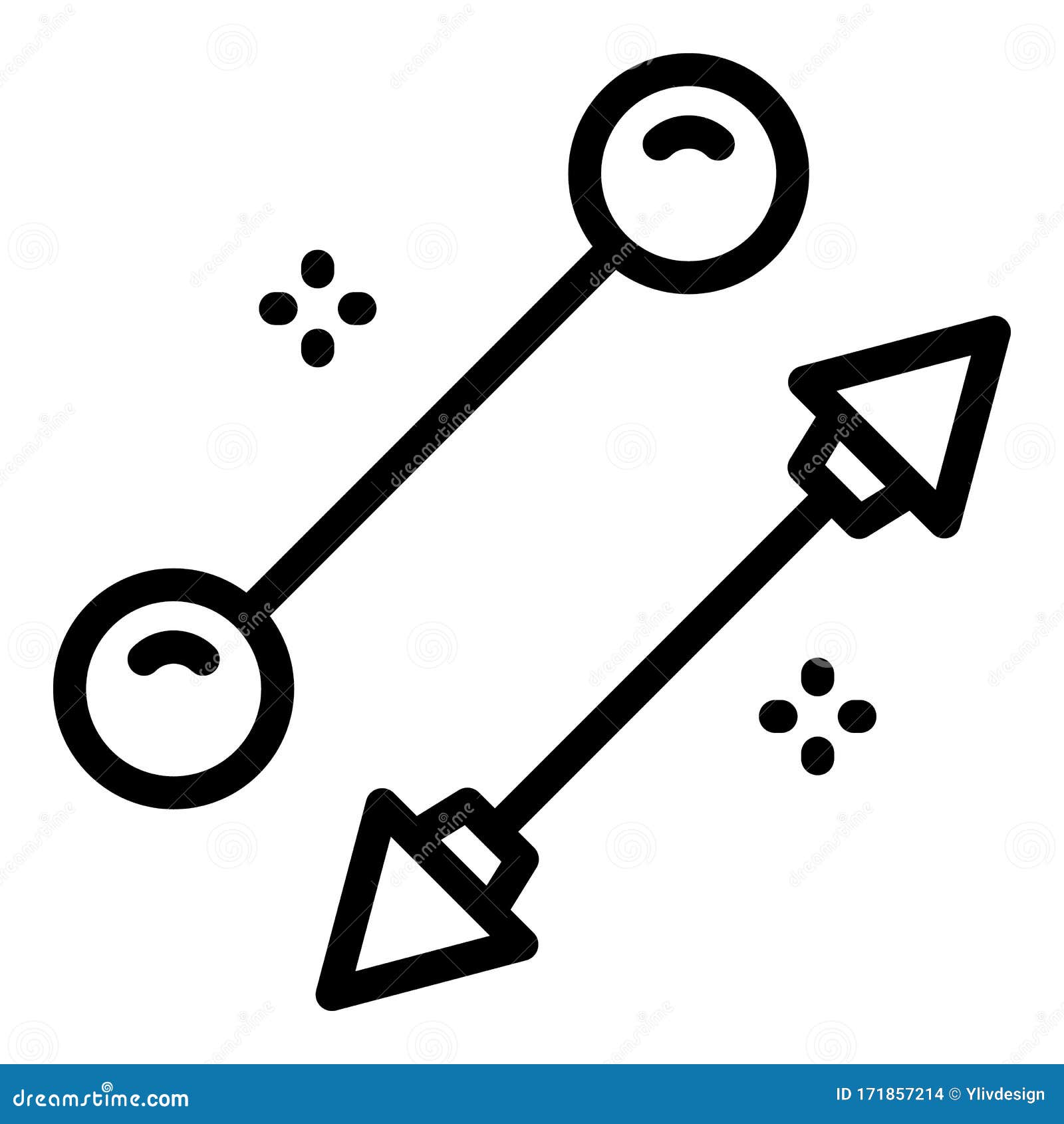 Tongue Piercing Icon, Outline Style Stock Vector - Illustration of ...