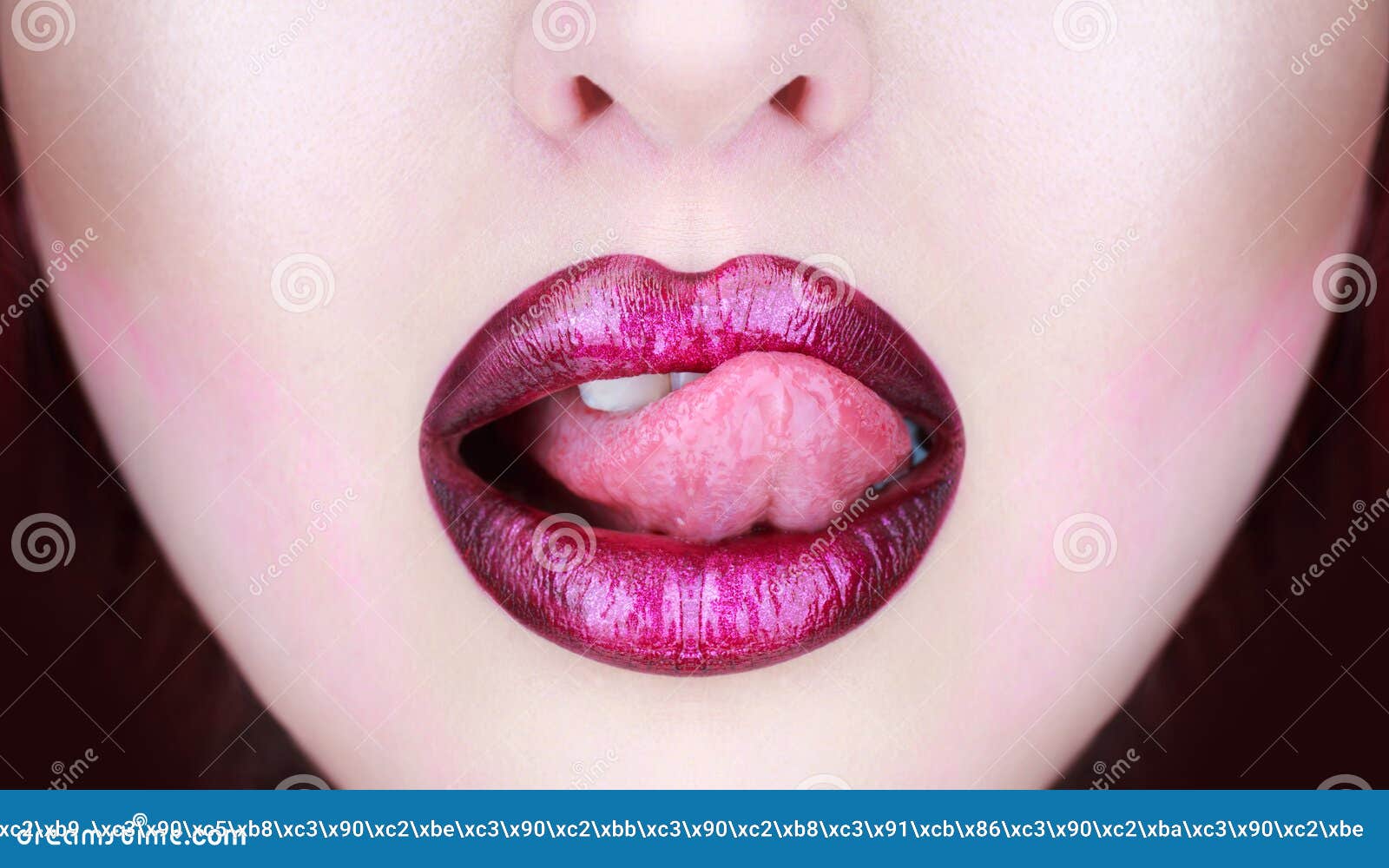 Tongue And Mouth Woman Lip Female Lips Beautiful Lip Lipstick And