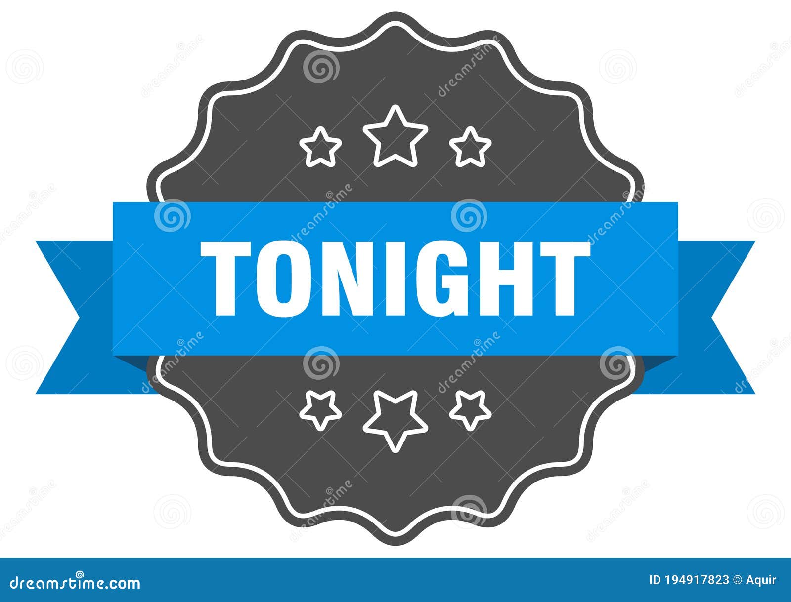 Tonight Label. Tonight Isolated Seal. Sticker. Sign Stock Vector ...