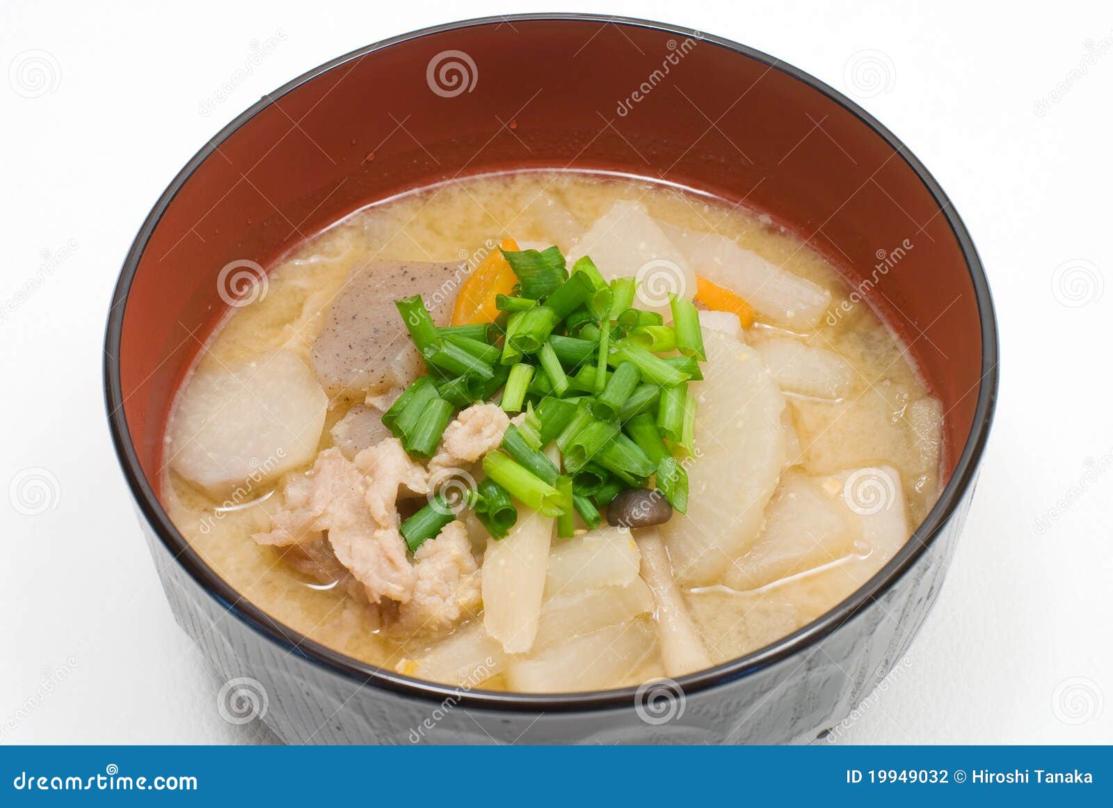 Tonjiru stock photo. Image of burdock, pork, onion, konjak - 19949032