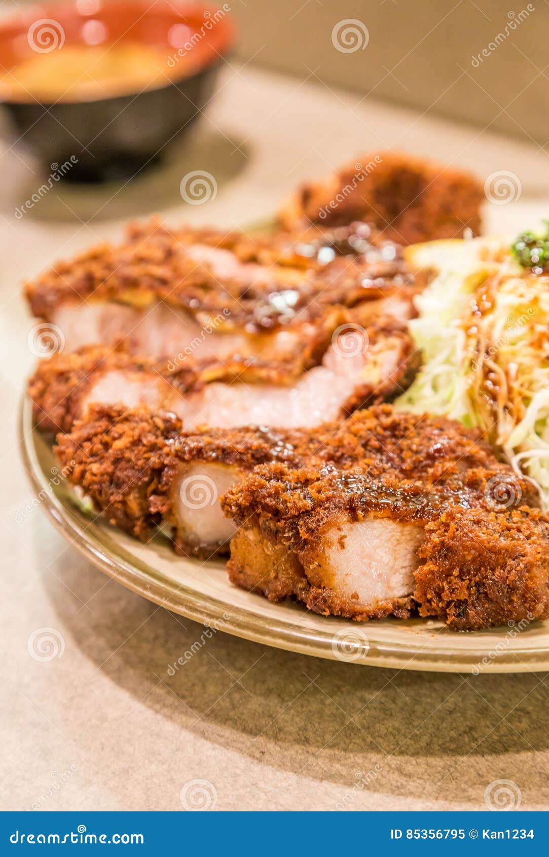 Tonkatsu, Japanese Pork Loin Cutlet Royalty-Free Stock Photo ...