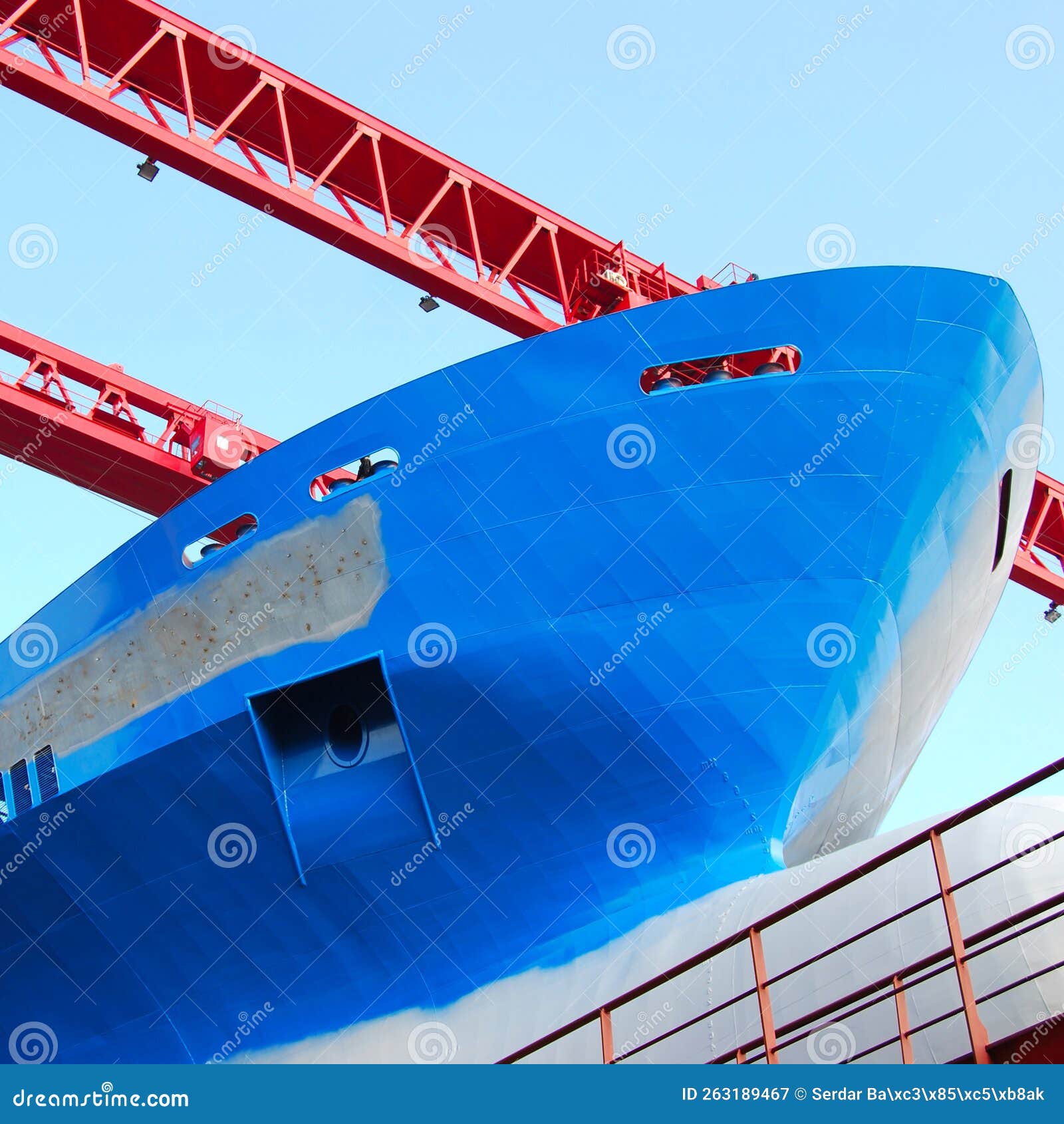 Tonnage Steel Ship is Under Construction in Shipyard, Shipbuilding ...