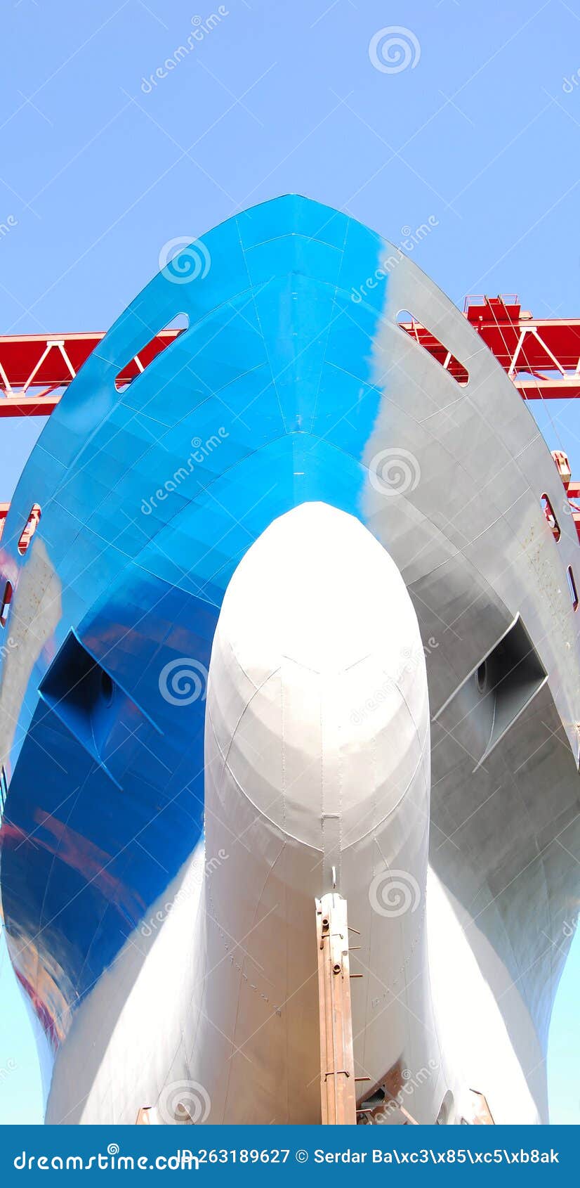 Tonnage Steel Ship is Under Construction in Shipyard, Shipbuilding ...