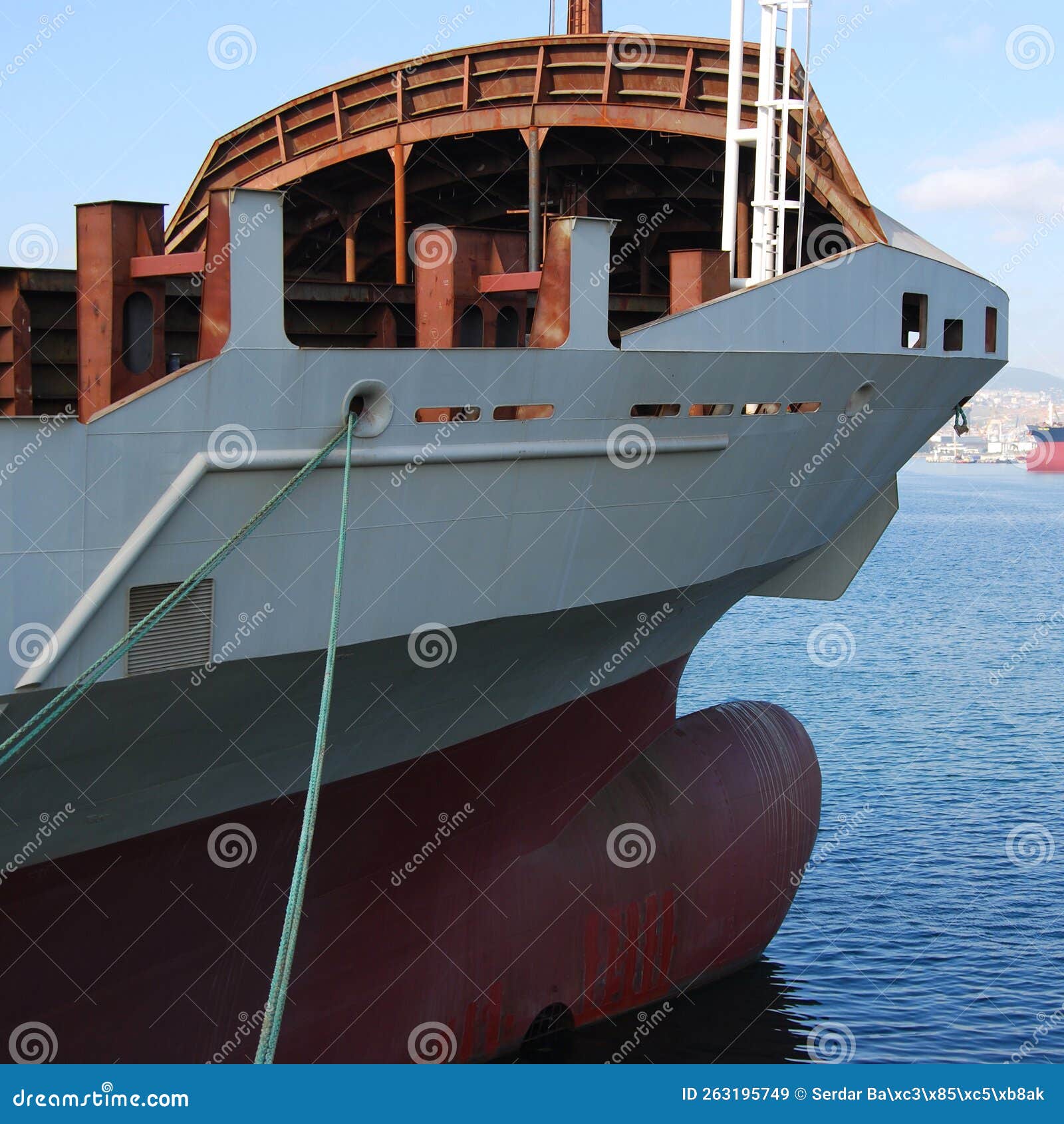 Tonnage Steel Ship is Under Construction in Shipyard, Shipbuilding ...