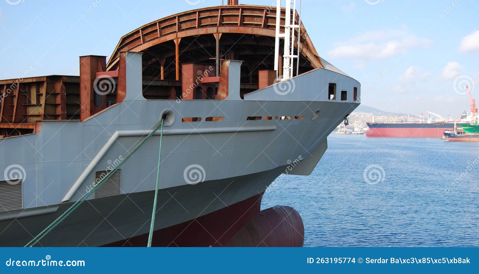 Tonnage Steel Ship is Under Construction in Shipyard, Shipbuilding ...