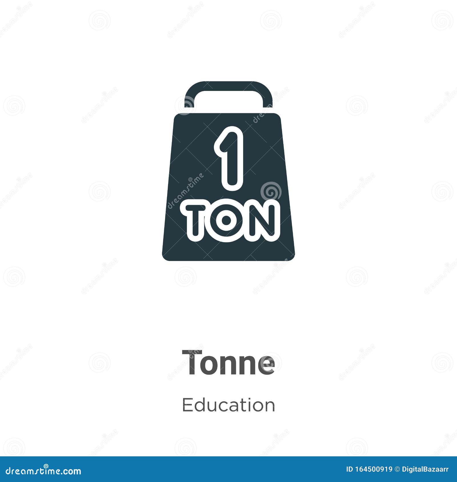 Tonne Vector Icon On White Background. Flat Vector Tonne Icon Symbol ...