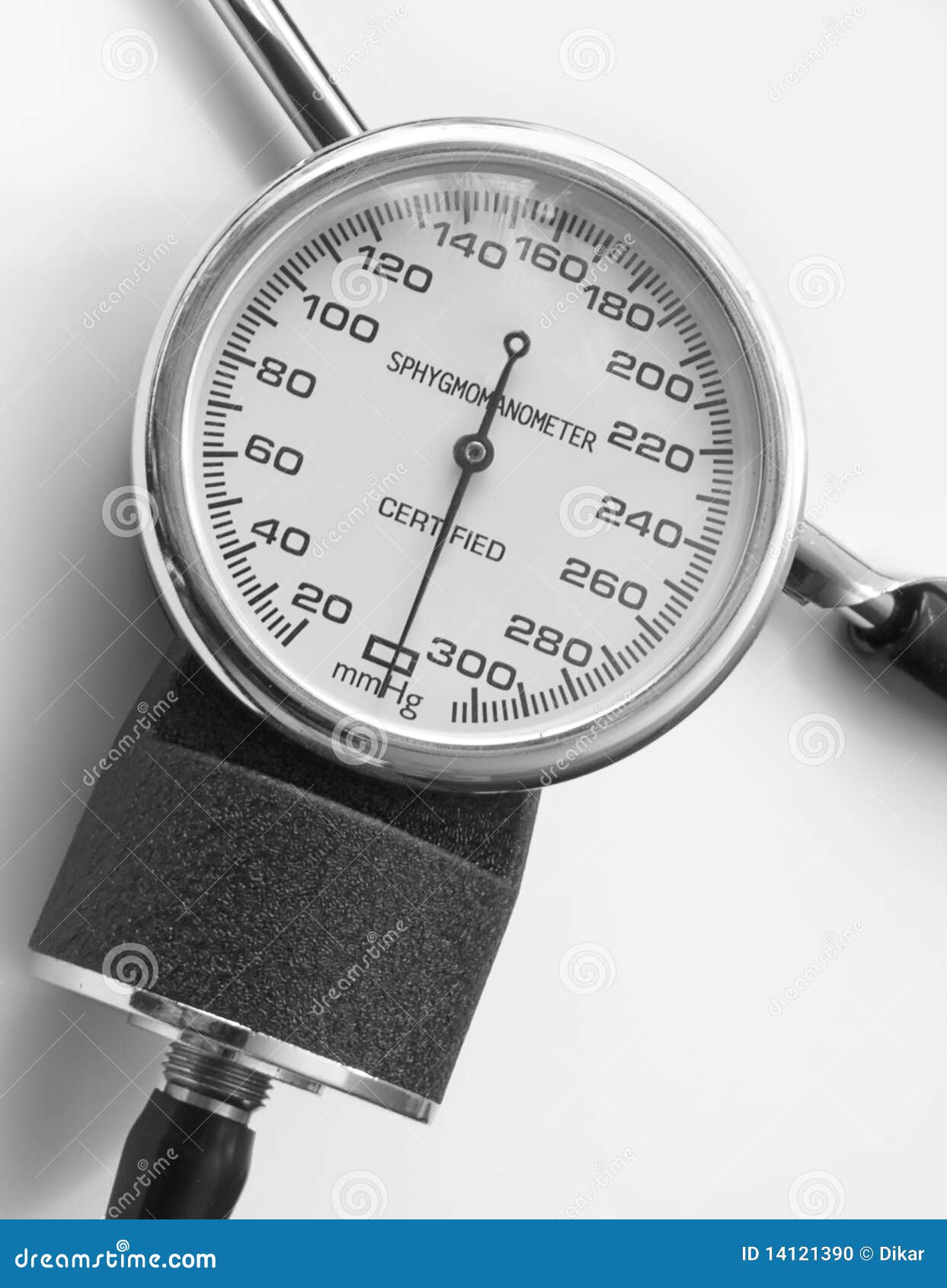 Tonometer stock photo. Image of gauge, black, isolated - 14121390