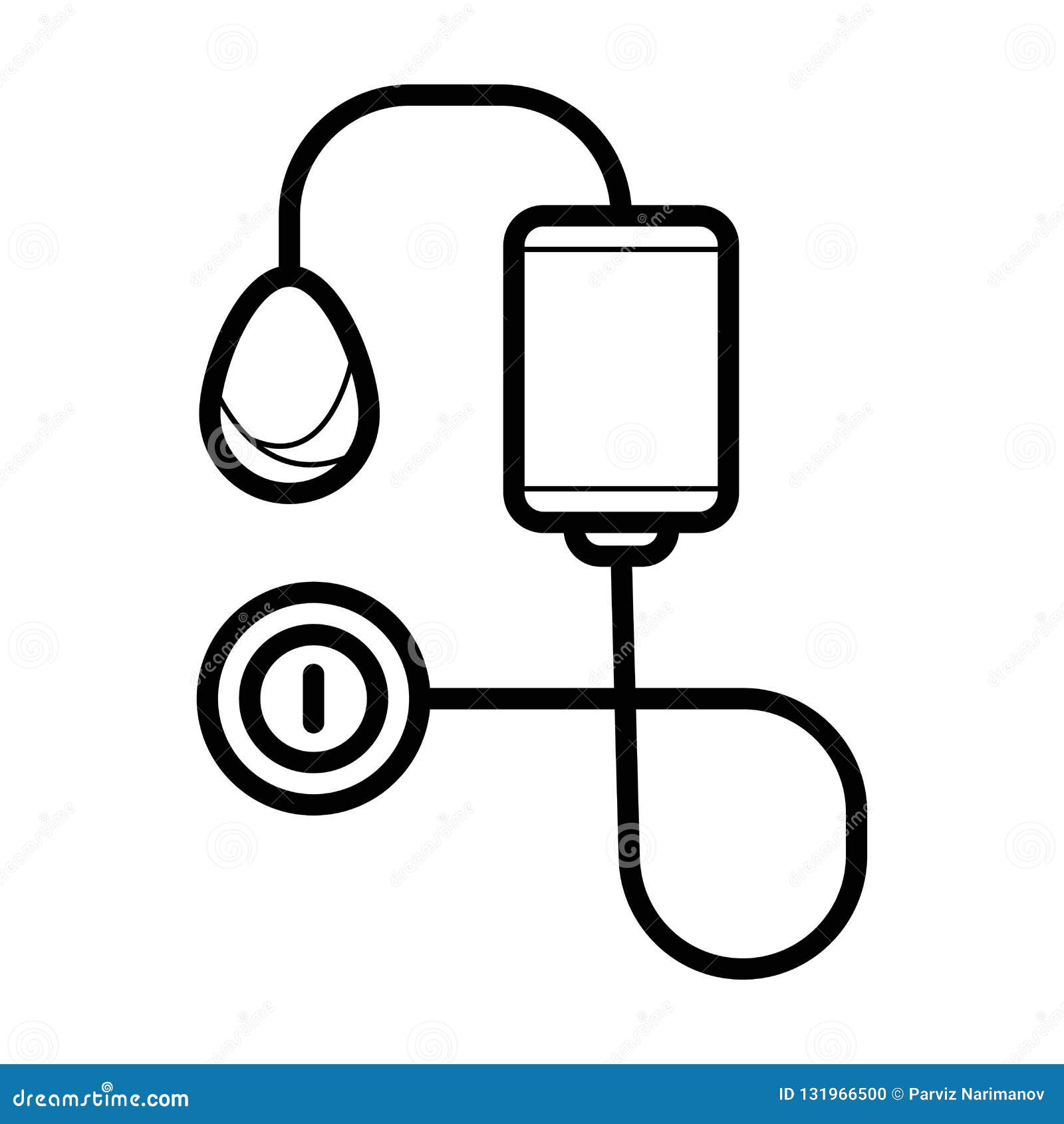 Tonometer Icon. Blood Pressure Checker Icon, Pictogram Icon Stock ...