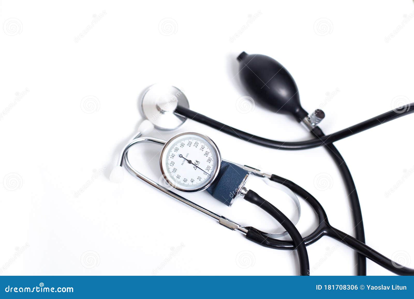 Tonometer. Pressure Measuring Device on a White Background Stock Photo ...