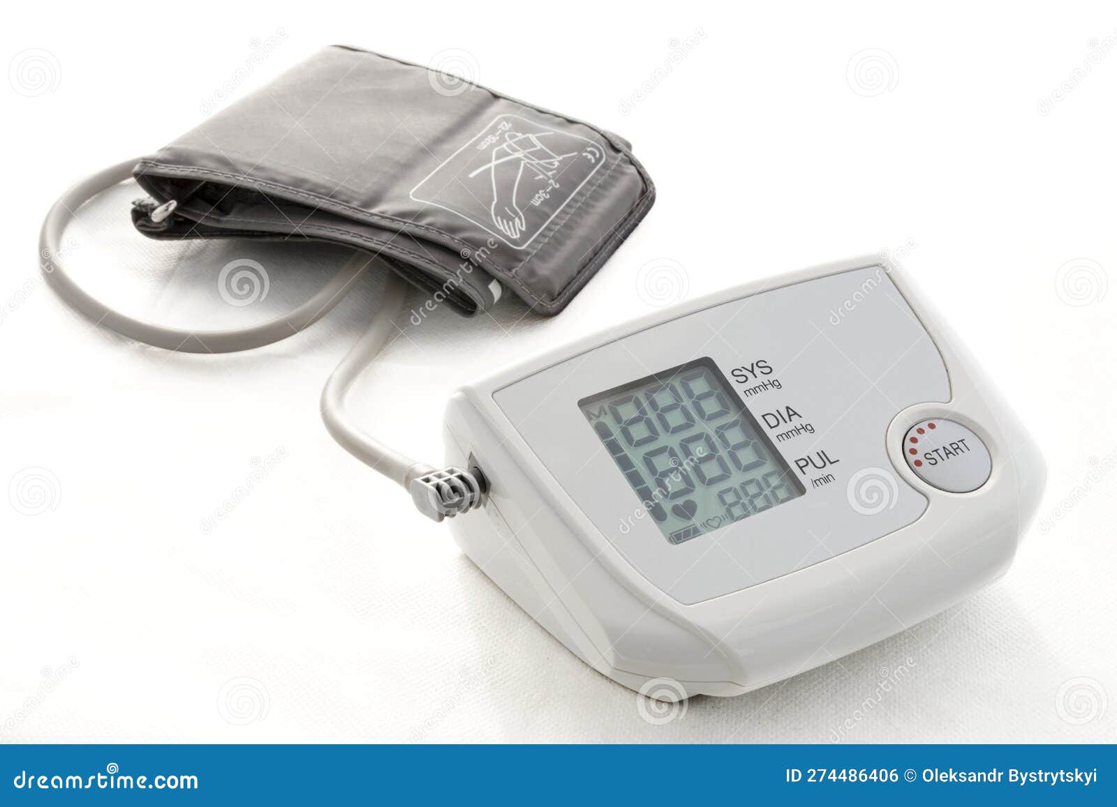 Tonometer and Pulse Oximeter Stock Photo - Image of hypotension ...