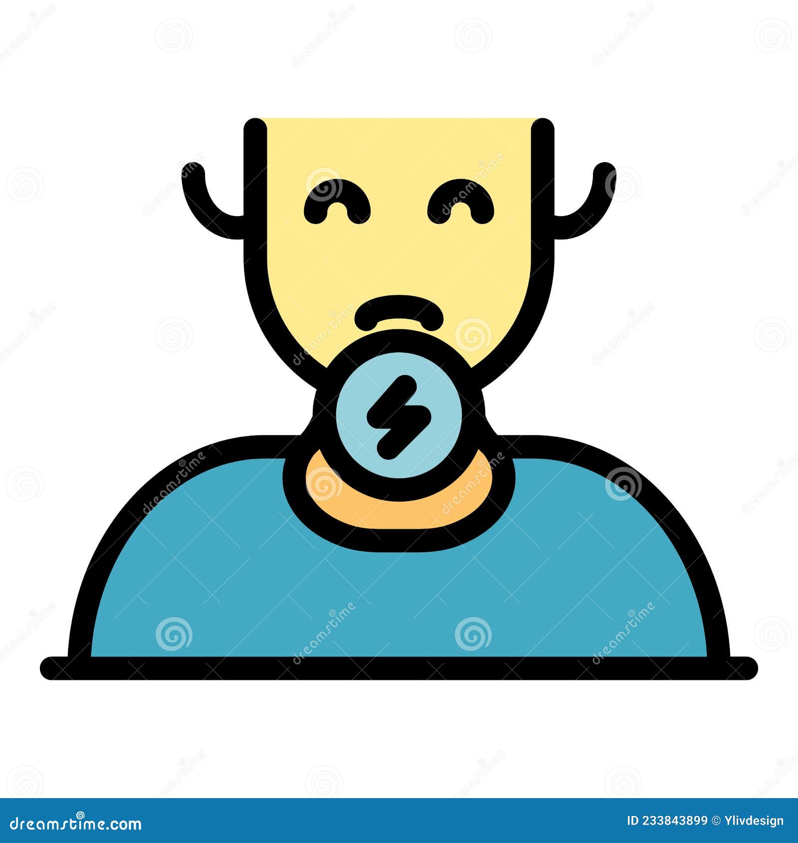 Tonsillitis Vector. Cartoon. Isolated Art On White Background. Flat ...