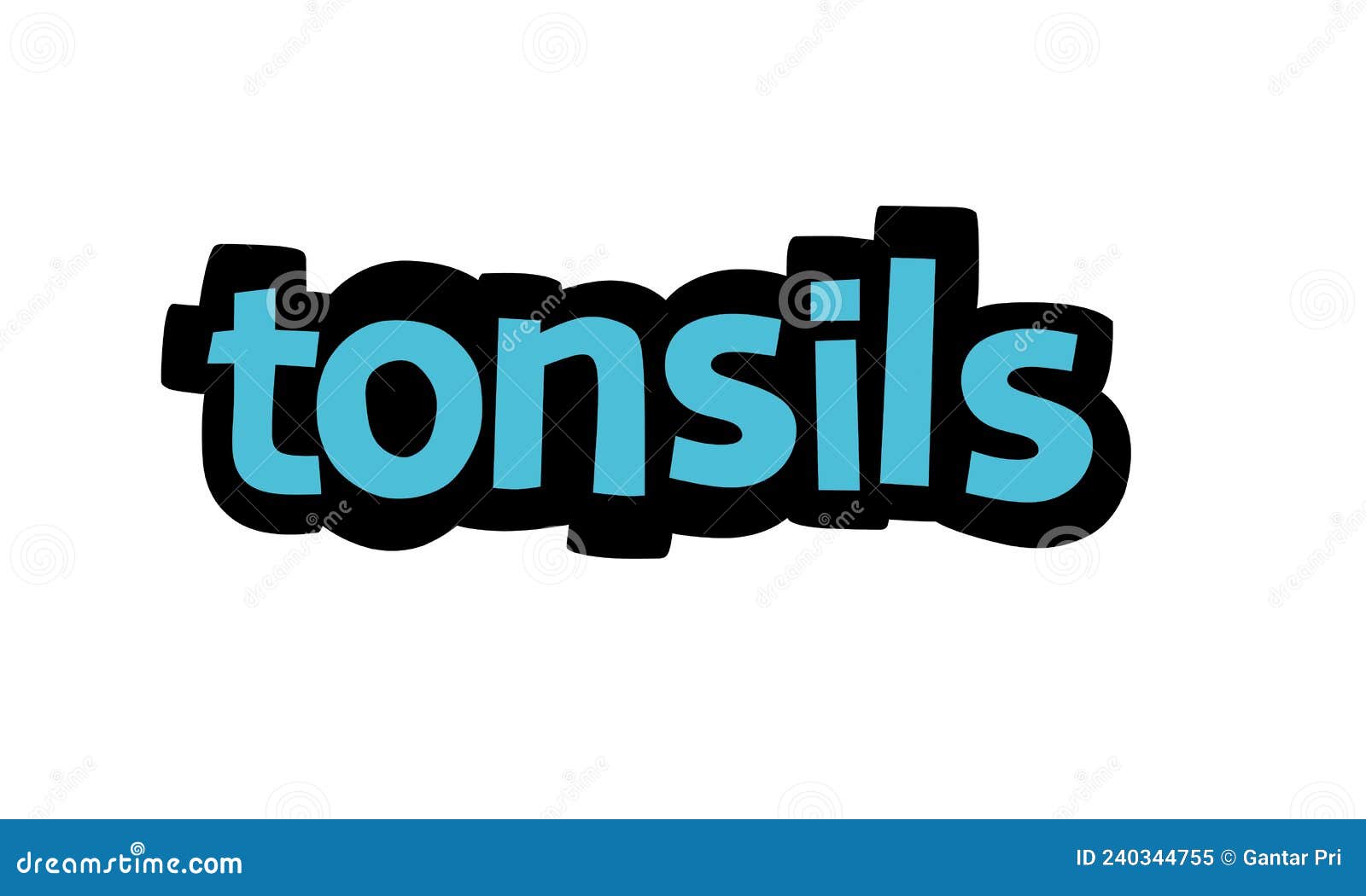 TONSILS Background Writing Vector Design | CartoonDealer.com #240344755