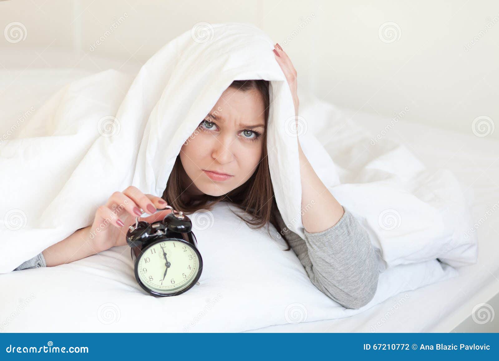 Too early stock photo. Image of facial, laziness, female - 67210772