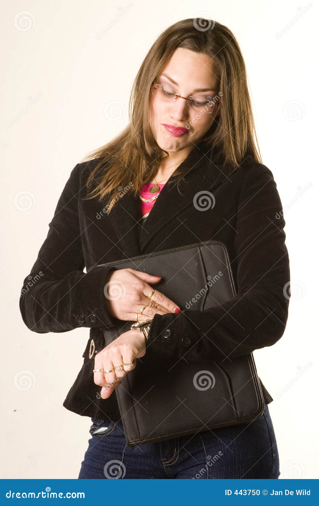 Too late stock photo. Image of girl, time, watch, glasses - 443750