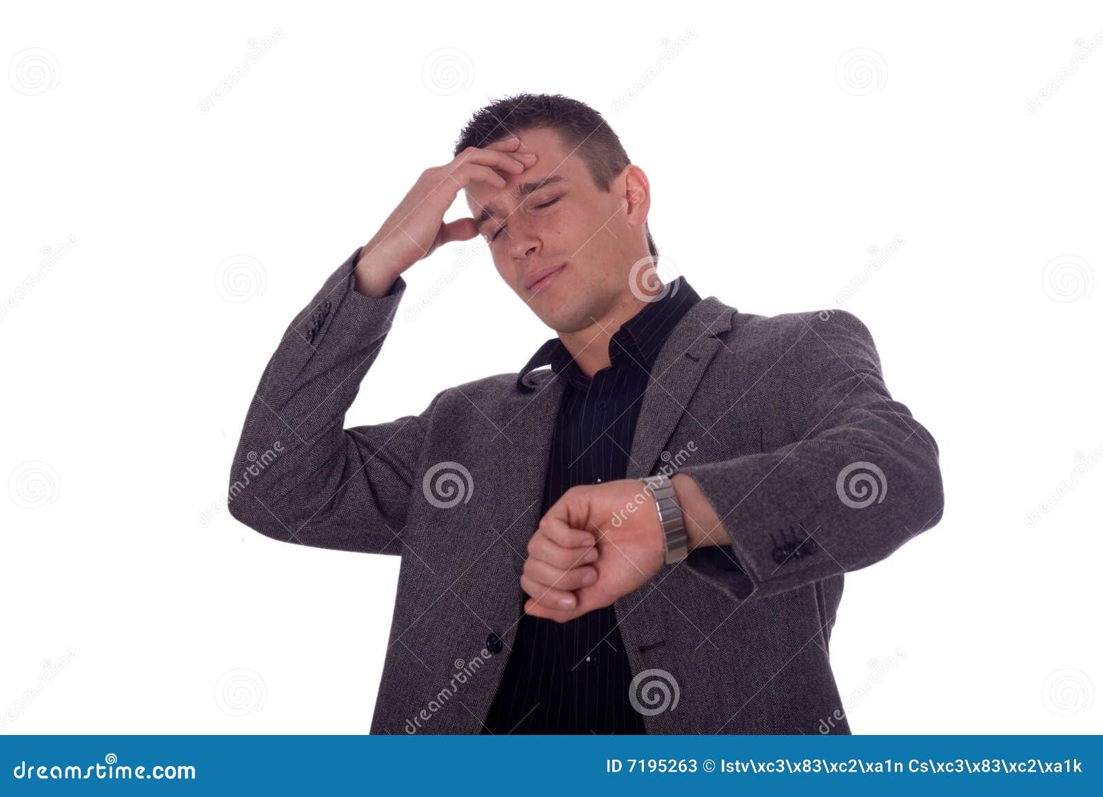 Too late stock image. Image of expression, professional - 7195263