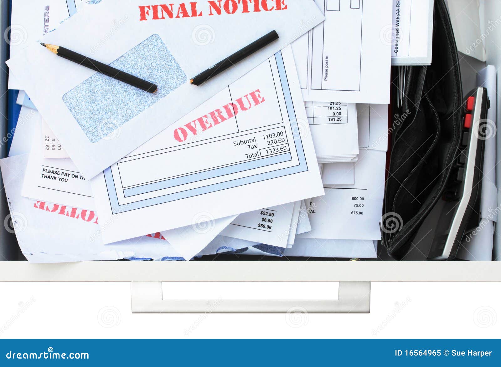 Too Many Bills Not Enough Money Stock Image - Image of broke, bills ...