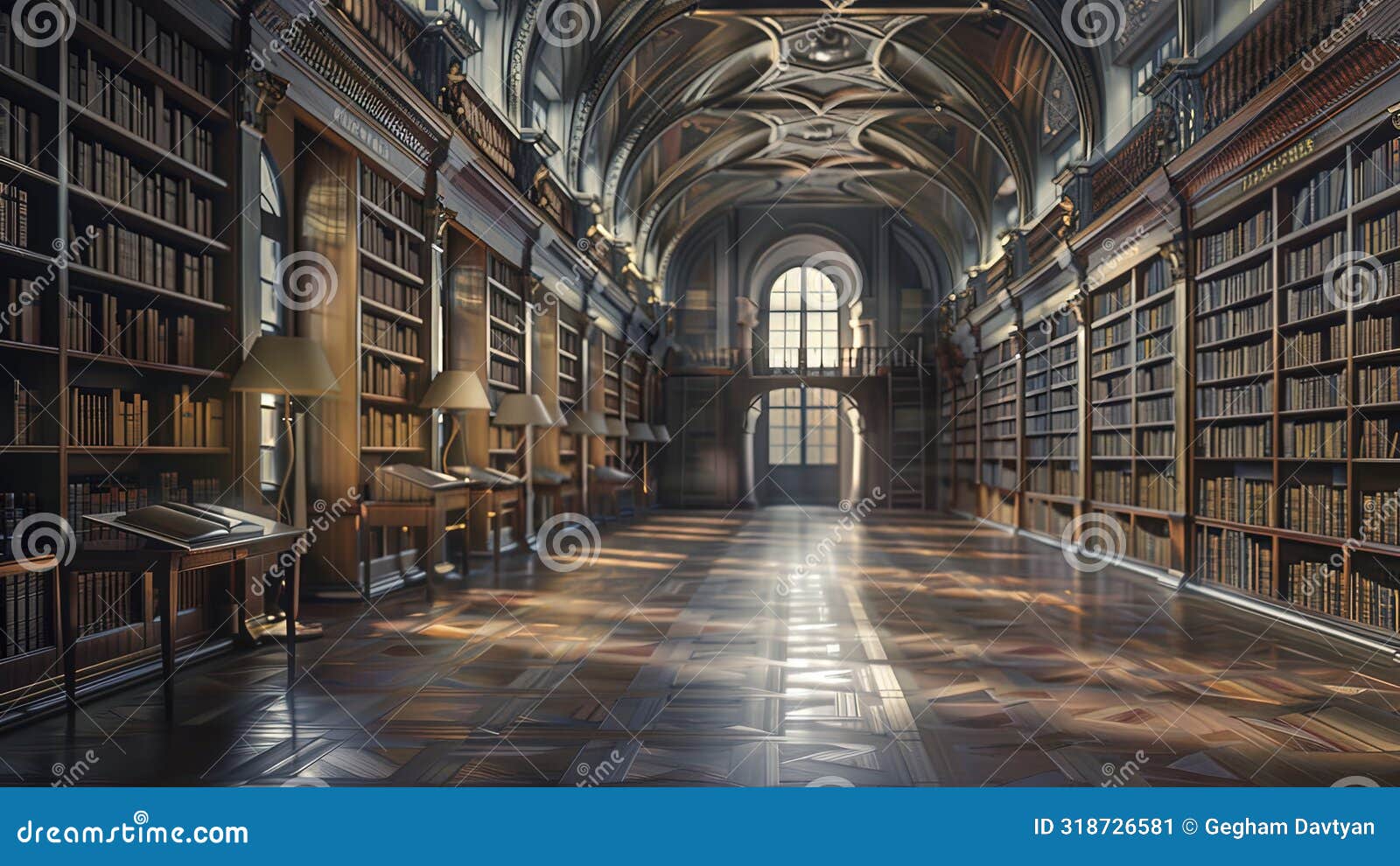 Too Many Books in the Library, Library Inside, Modern Library Interior ...