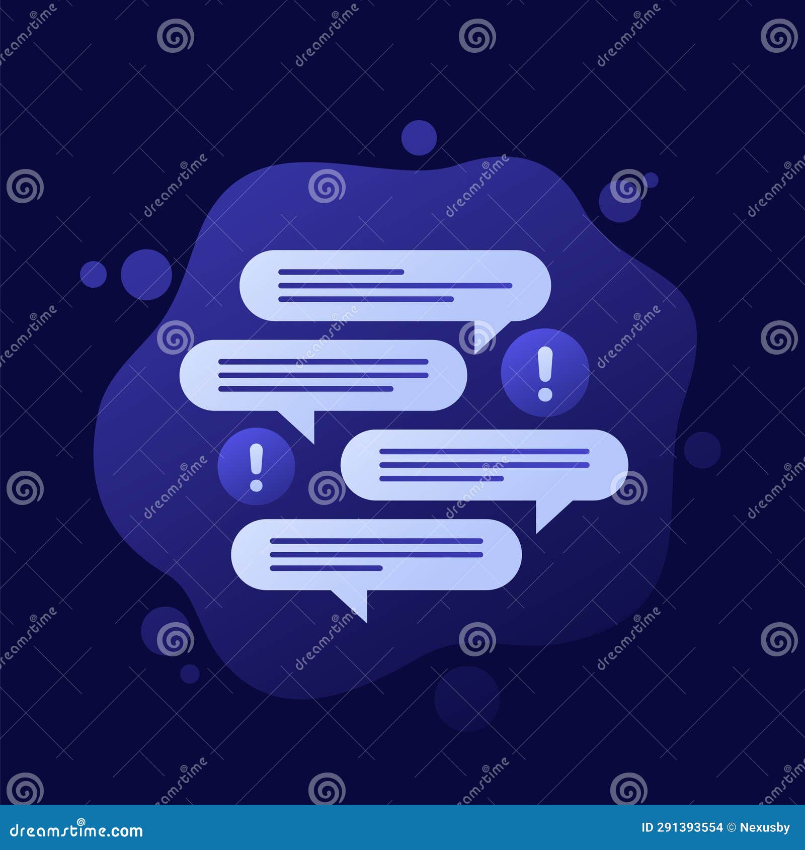 Too Many Emails, Messages Icon, Vector Design Stock Vector ...