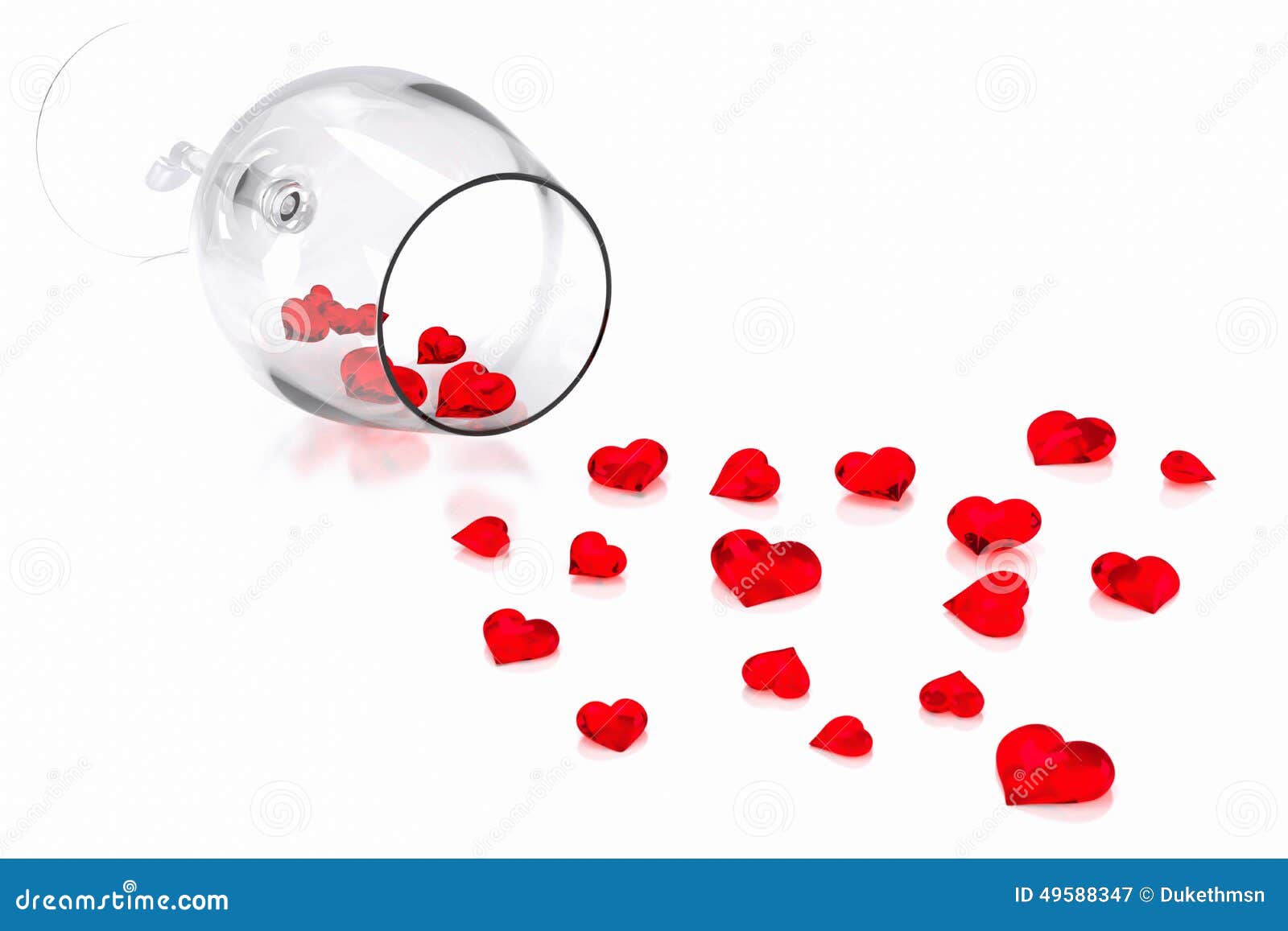 Too Many Heart Dropped on the Floor Stock Illustration - Illustration ...