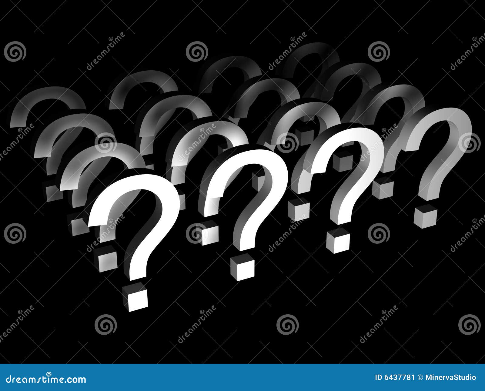 Too many questions stock illustration. Illustration of education - 6437781