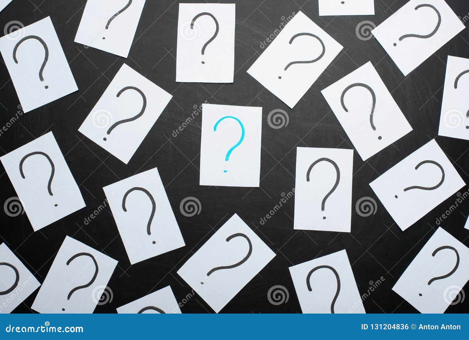 Too Many Questions. Pile of Colorful Paper Notes with Question Marks ...