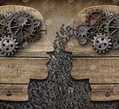 Too Many Words, People Communication Concept Stock Illustration ...