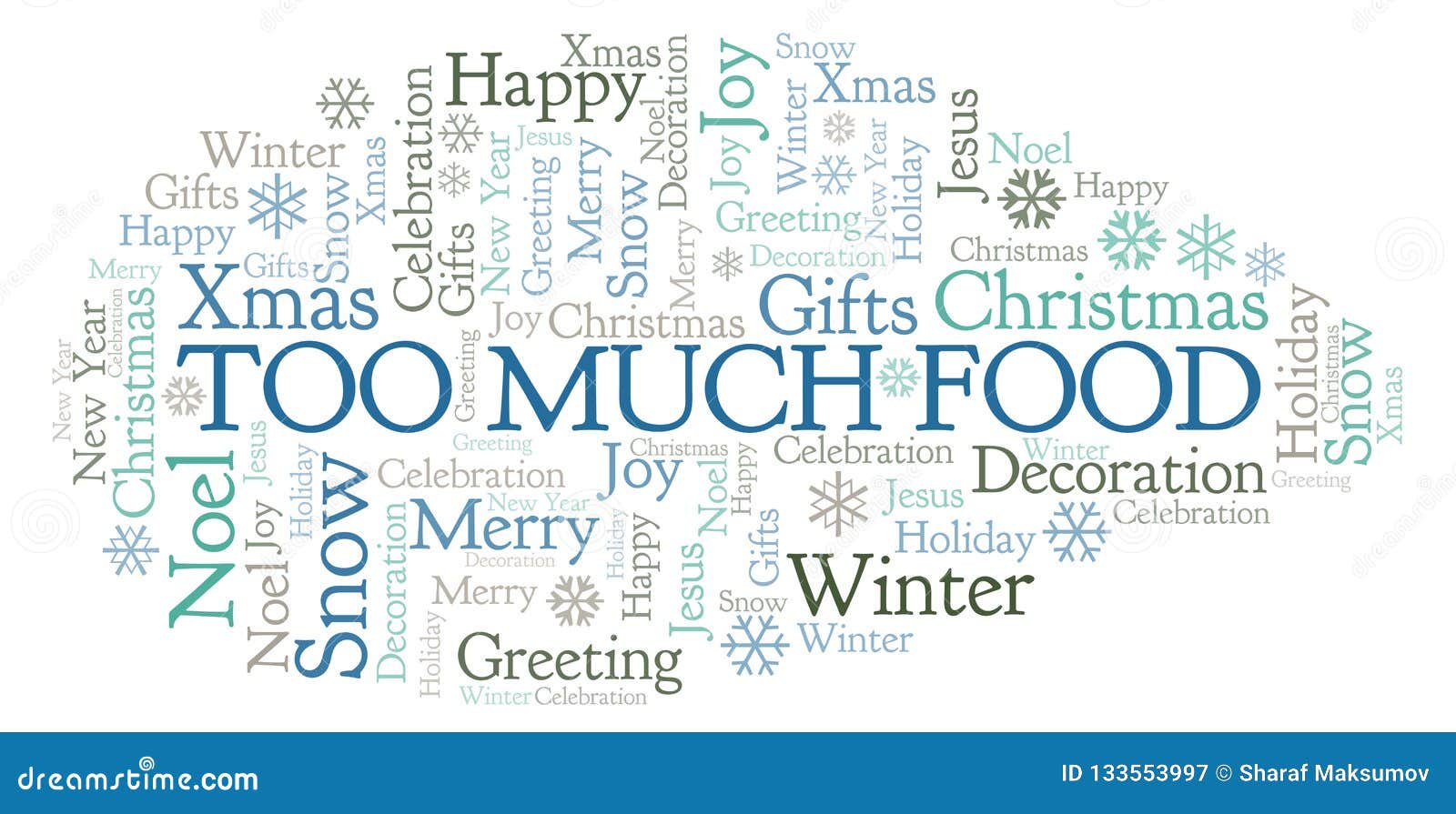 Too Much Food word cloud stock illustration. Illustration of cloud ...
