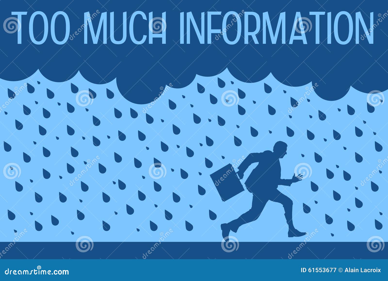 Too much information stock illustration. Illustration of data - 61553677