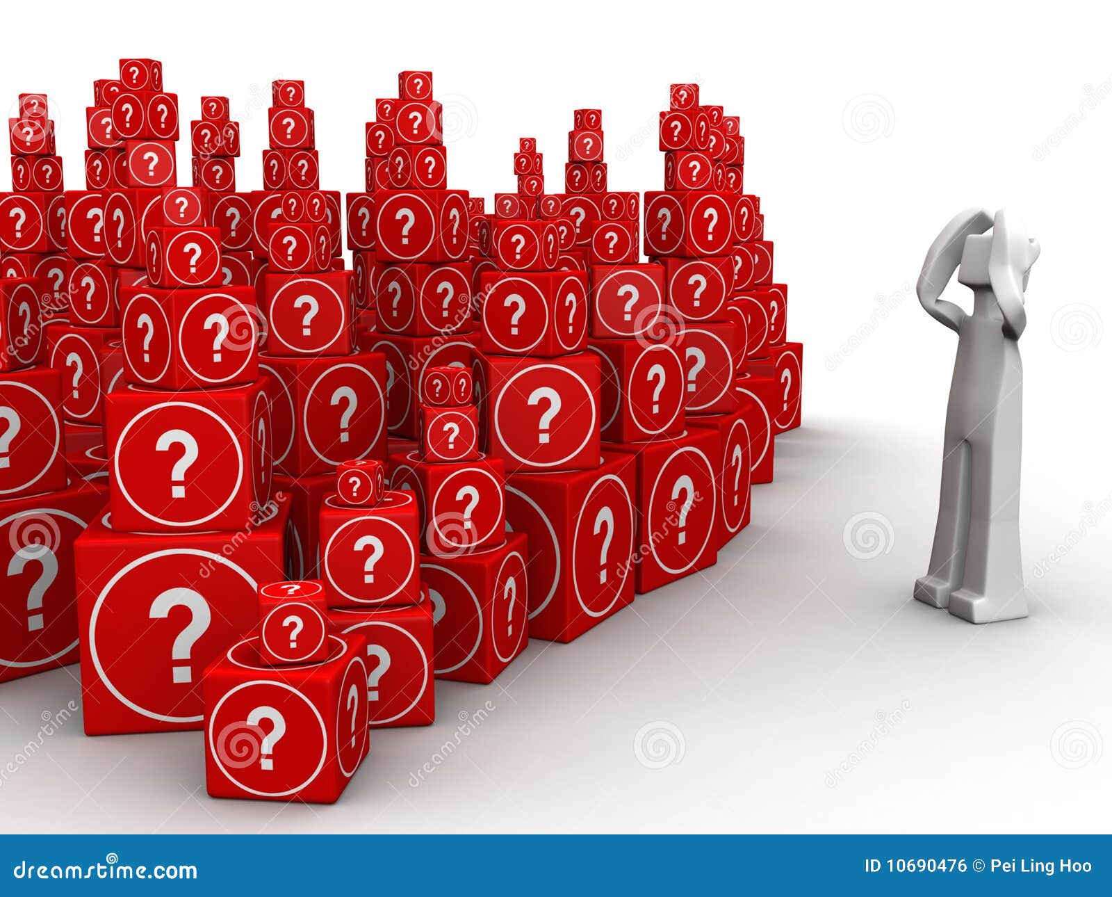 Too Much Problem Stress Concept Stock Illustration - Illustration of ...